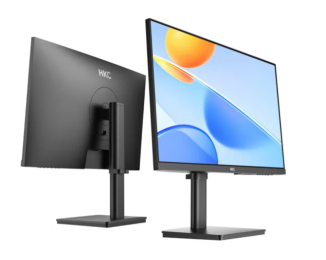HKC显示器S24 PRO 23.8英寸/黑/直面/100HZ/IPS屏/升降竖屏/无边框 /VGA+HDMI-千度IT