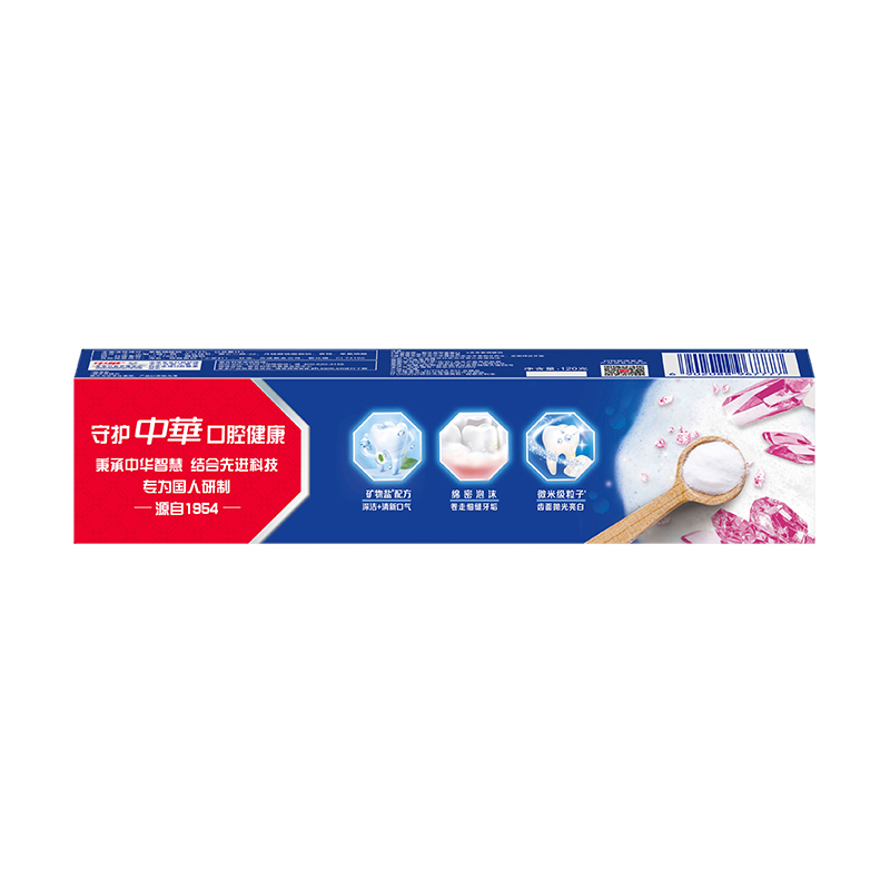 120g中华健齿白密泡牙膏矿物盐小苏打-沁爽薄荷味.-优荟码头集采平台