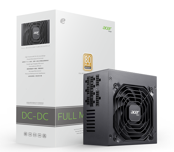 宏碁电源AC550全模组（额定550W）显卡6+2p*2供电-千度IT